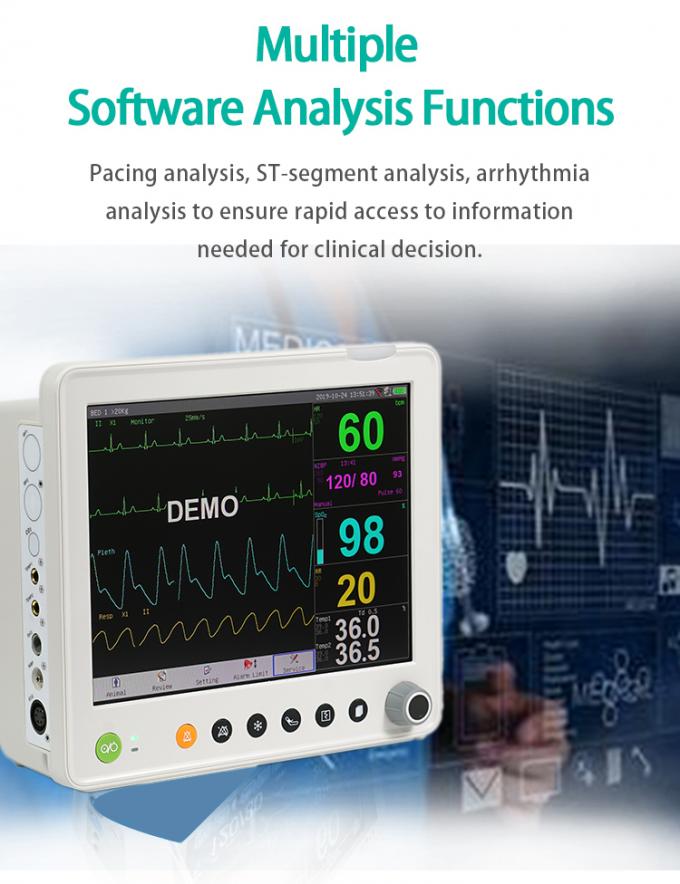 First Aid Patient Vital Signs Monitor Anti Jamming Analog Output