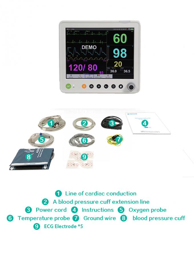 First Aid Patient Vital Signs Monitor Anti Jamming Analog Output
