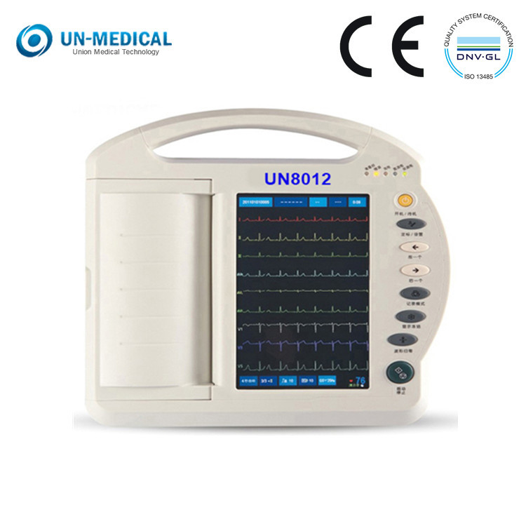 Best Hospital-grade 10 Inch 12 Lead ECG Machine Cost Lower UN8012 with ...